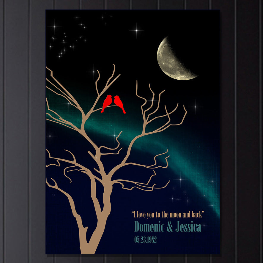 Love Birds & Moon Phase – Forever Love Store